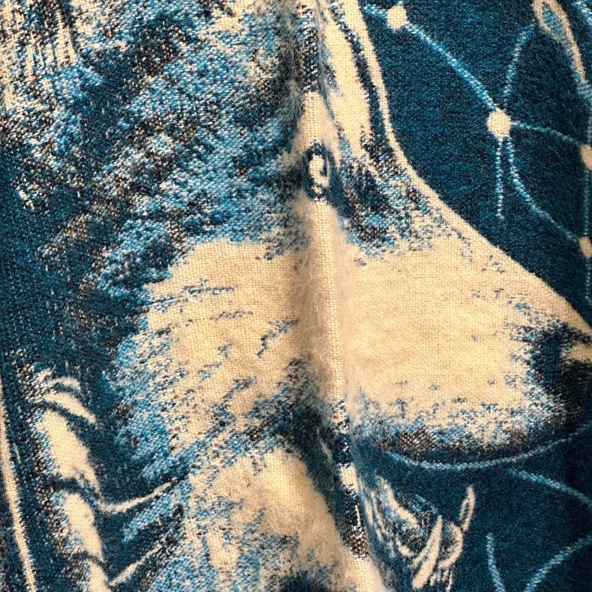 The Original Wolf Poncho- Blue Wolf – ANDES ARTS