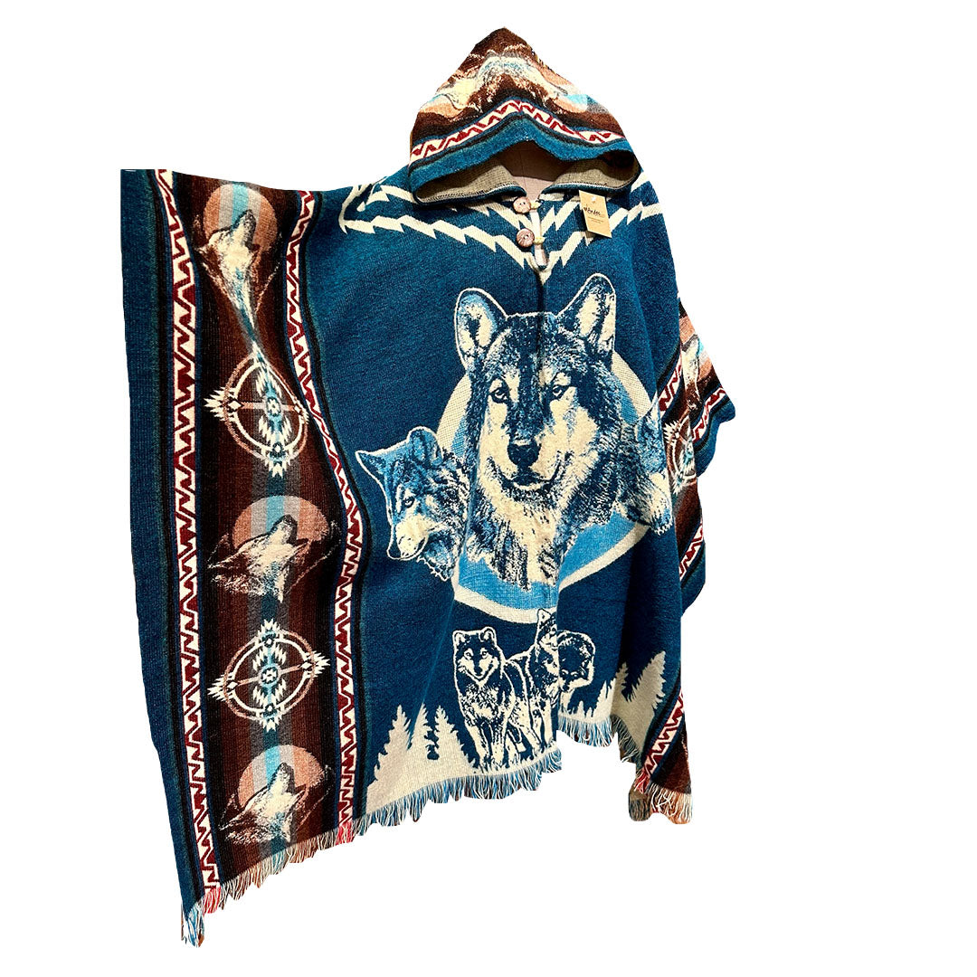 The Original Wolf Poncho- Wolf Pack – ANDES ARTS
